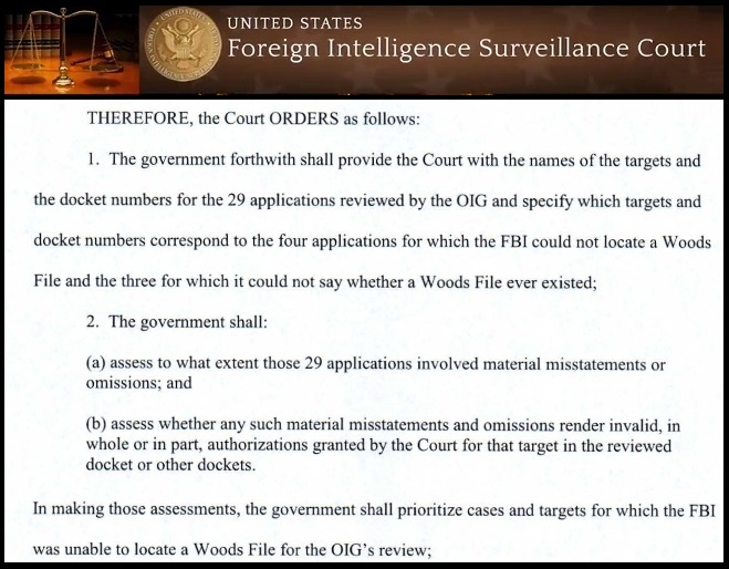 April 3, 2020 - FISA Court requires DOJ/FBI to name the targets within ...