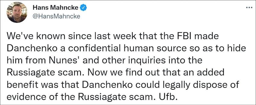 October 14, 2022 - Danchenko Trial Day 4: the FBI ordered Danchenko to ...