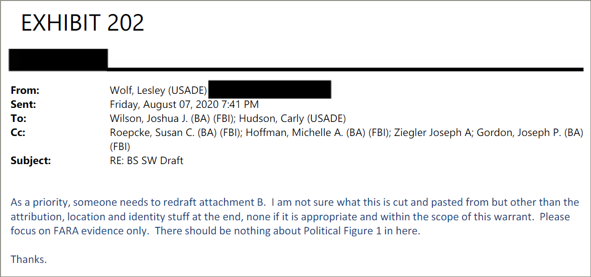 December 14, 2023 - Former Assistant U.S Attorney, Lesley Wolf, refuses ...