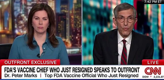 April 6, 2025 - Recently fired vaccine official, Dr. Peter Marks, warns ...