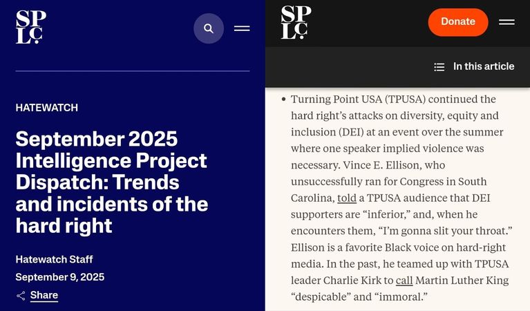 October 3, 2025 - Biden DOJ partnered with hate group, SPLC, to ...
